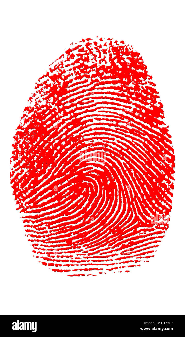 Color Enhanced Thumbprint Fingerprints Are Used As A Means Of Stock 