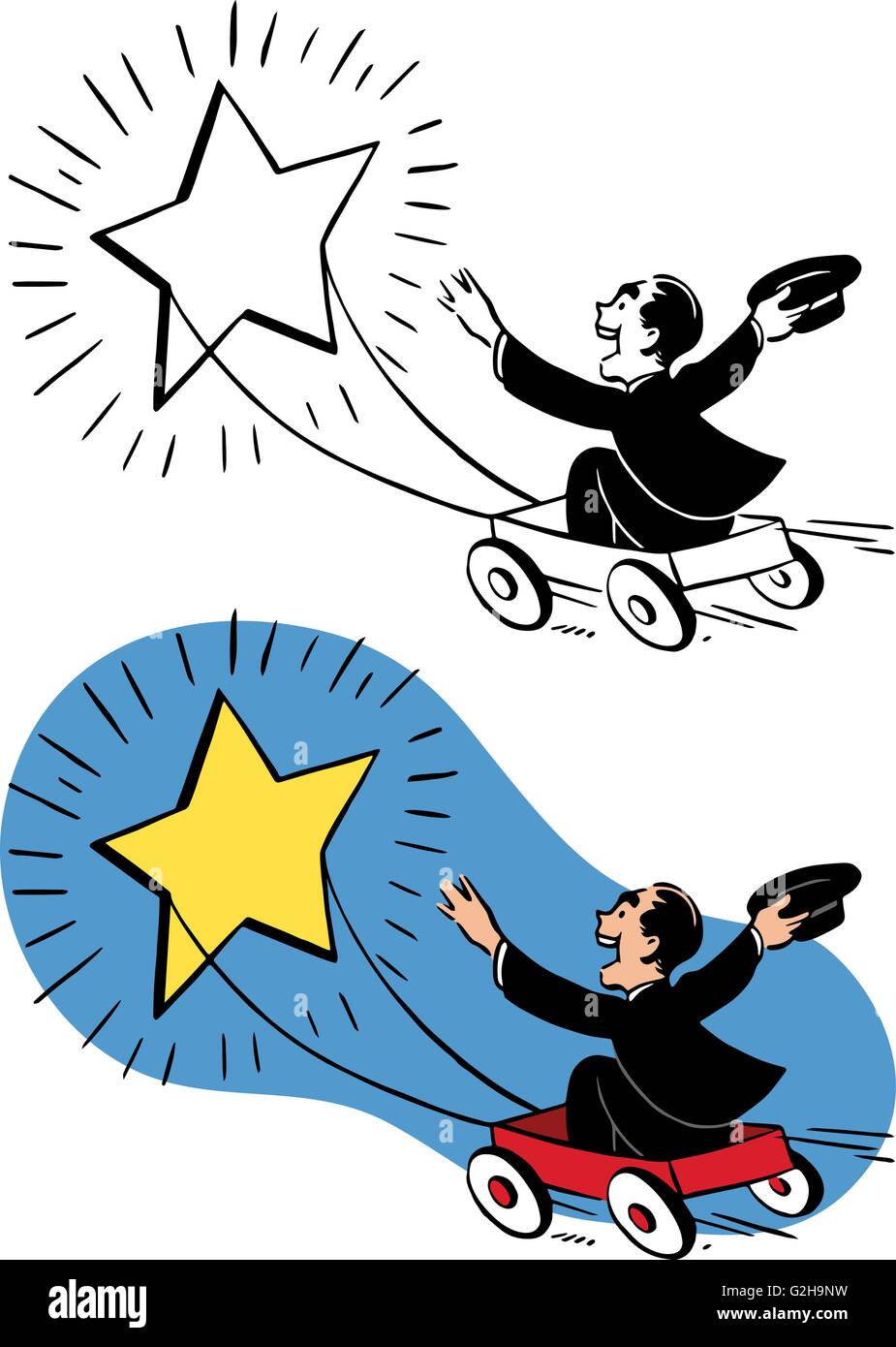 Hitch your wagon to a star Stock Vector Art & Illustration, Vector ... Hitch your wagon to a star Stock Vector Art & Illustration, Vector ...