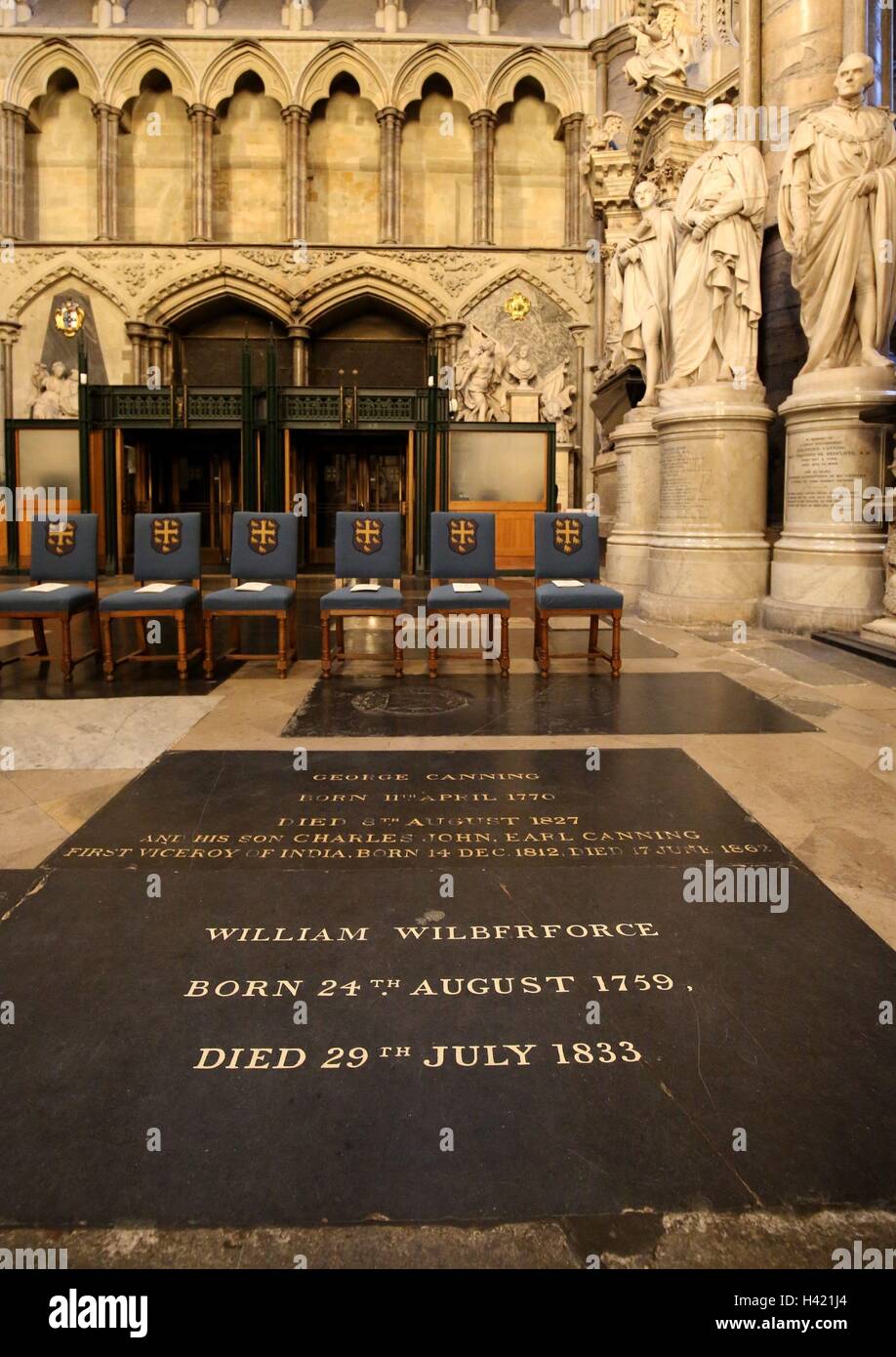 The tomb stone of William Wilberforce at Westminster Abbey in London Stock Photo, Royalty Free ...