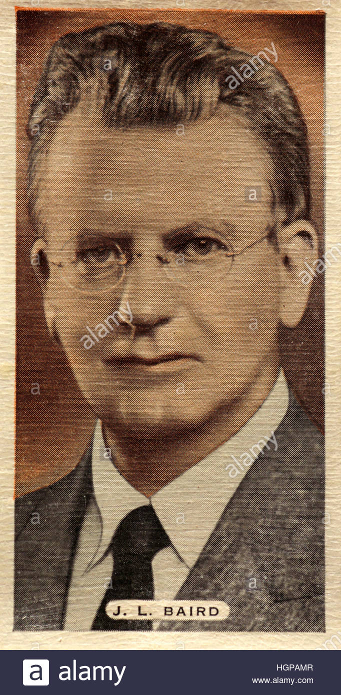 John Logie Baird, Scottish inventor of television Stock Photo ... John Logie Baird, Scottish inventor of television Stock Photo ...
