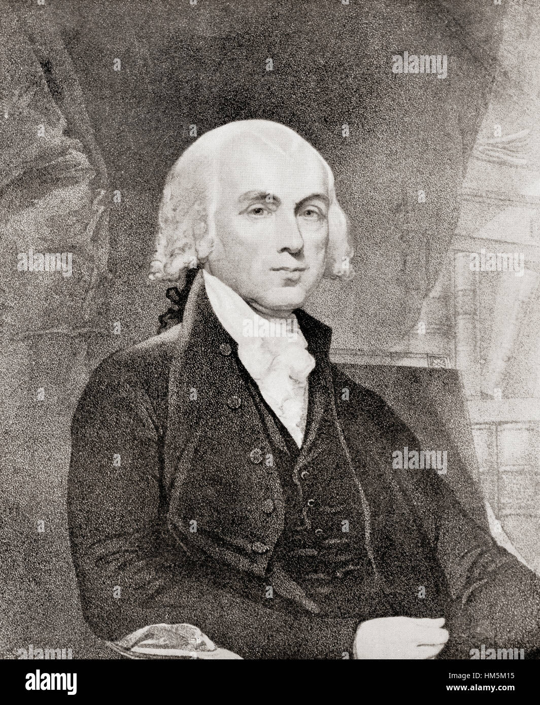 James Madison, Jr., 1751 – 1836. American statesman and Founding Stock ...