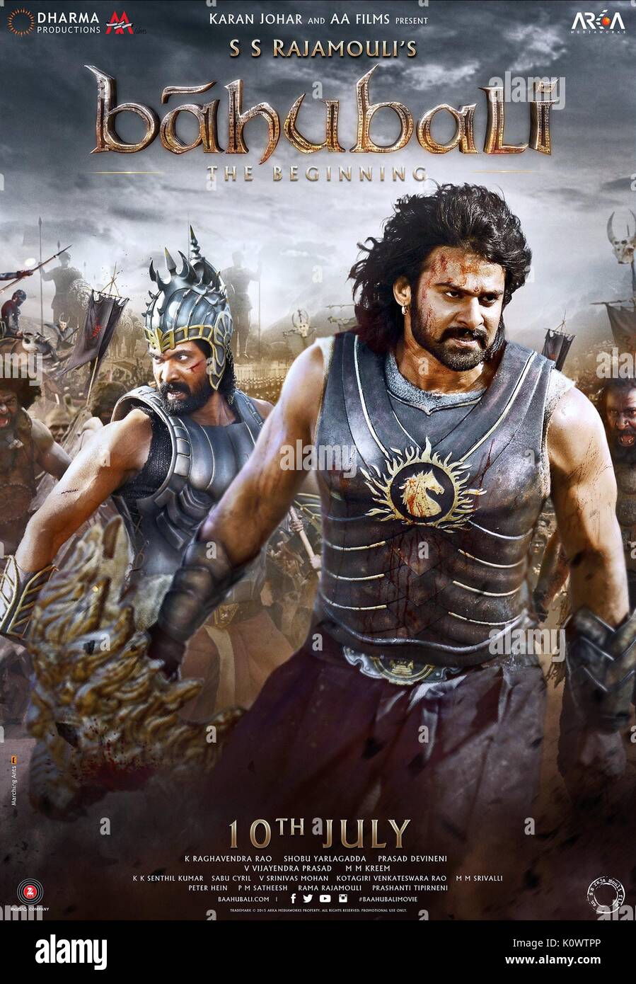 PRABHAS POSTER BAAHUBALI: THE BEGINNING (2015 Stock Photo: 155461566 ... PRABHAS POSTER BAAHUBALI: THE BEGINNING (2015 Stock Photo: 155461566 ...