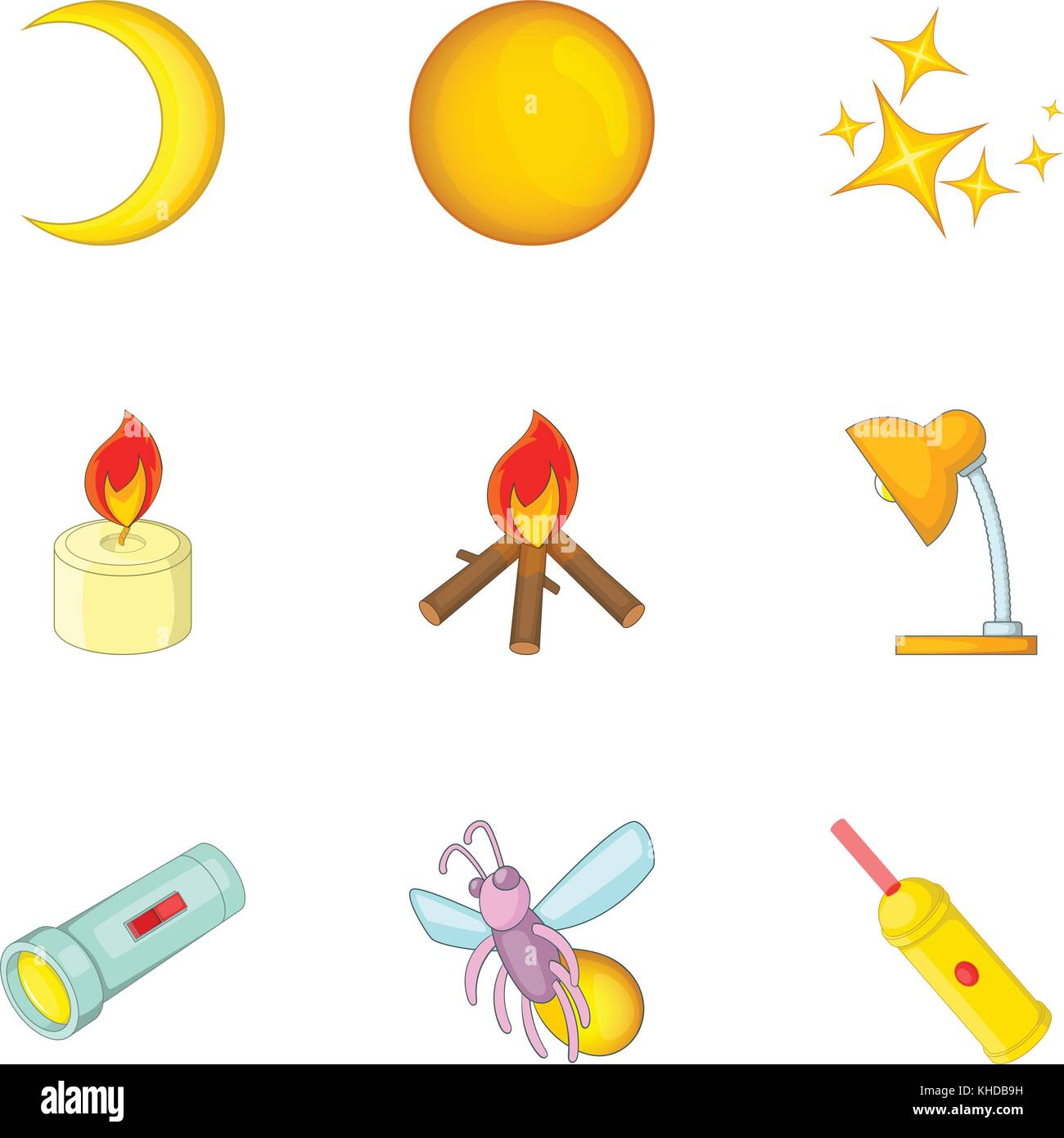 Light source icons set, cartoon style Stock Vector Art & Illustration ... Light source icons set, cartoon style Stock Vector Art & Illustration ...