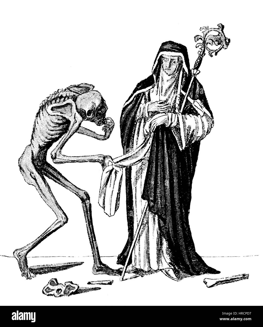 Der Tod und die Äbtissin, von der aus der Tanz des Todes, auch genannt ... Der Tod und die Äbtissin, von der aus der Tanz des Todes, auch genannt ...