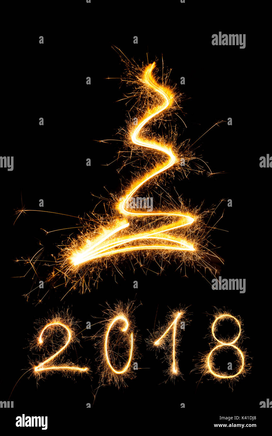 Frohe Weihnachten und ein glückliches Neues Jahr 2018. Funkelnde ... Frohe Weihnachten und ein glückliches Neues Jahr 2018. Funkelnde ...