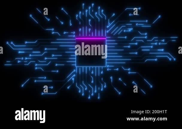 Futuristic circuit board animation. electronic Data Flow circuit board ... Futuristic circuit board animation. electronic Data Flow circuit board ...