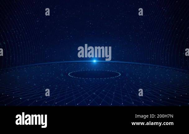 4K Digital cyberspace empty theatre stage podium Futuristic showcase ...