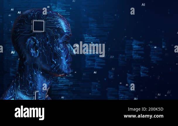 Futuristic AI tech machine learning Cyber Technology Innovation Artificial intelligence cyber ...