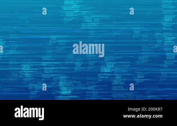 4K Programming Coding Computer Screen Code Glitch Effect Hackers running on screen. Computer ...