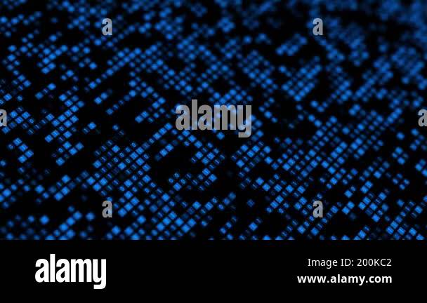 Futuristic landscape of data lines points digital pixel grid Wire frame ...