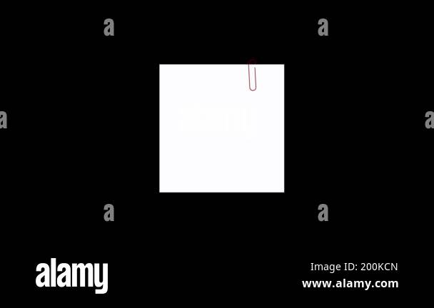 Stark square paper paperclip attached. evokes simplicity, organization ...