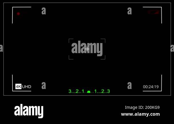 Camera Recording Screen Overlay Surveillance CCTV monitoring screen ...