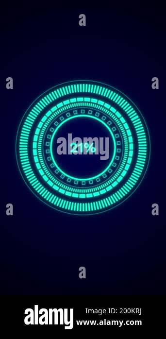 Loading 3D progress black background displays modernity efficiency ...