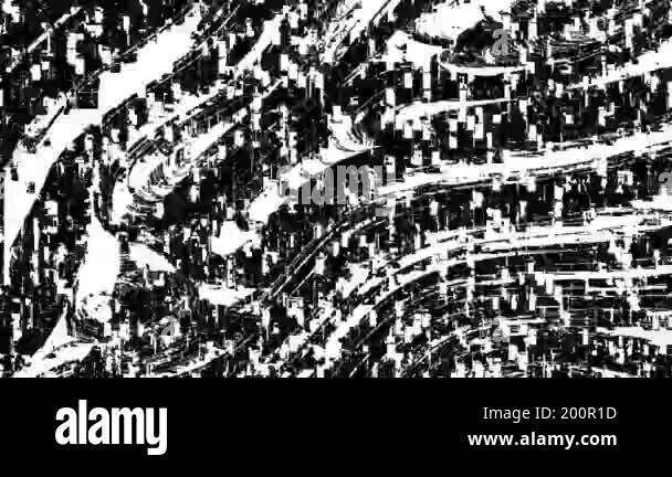 modern digital hi tech stop motion animation loop ready abstract ...