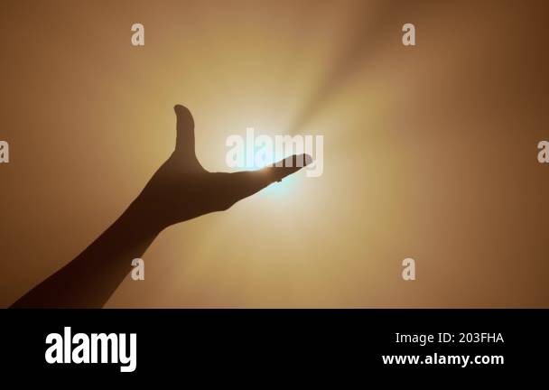 Hand gestures and signs. Hand silhouette showing gesture, making sign ...