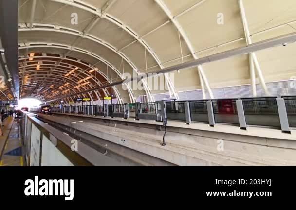 Light Rail Transit or LRT or rail transport system in Indonesia, modern ...