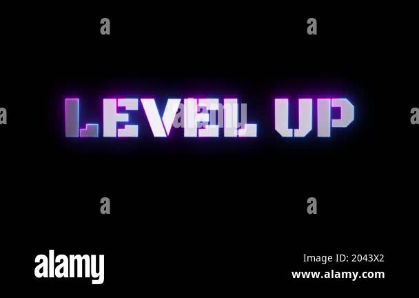 level up neon animated background level up neon galaxy 4k croma black ...