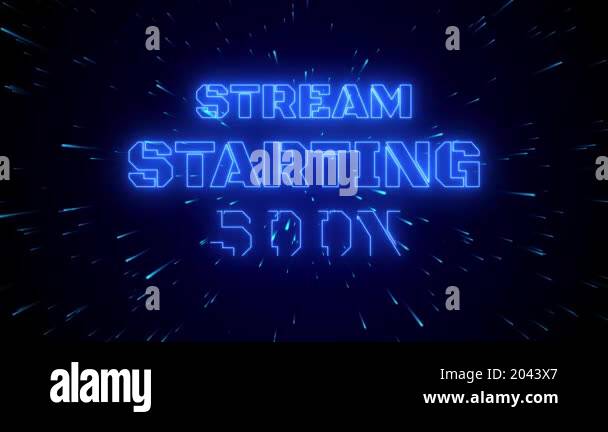 stream starting soon neon animated starting soon neon light meteor ...