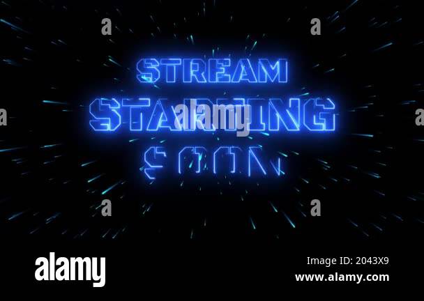 stream starting soon neon animated starting soon neon light meteor ...