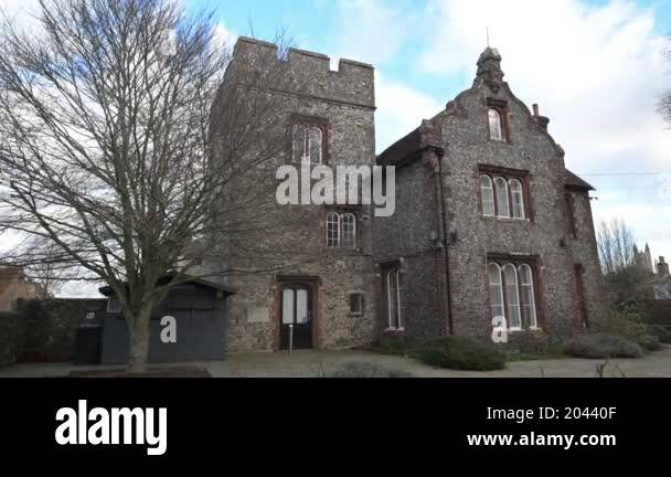 Towerhouse, in Westgate Park, Canterbury, England. Towerhouse gardens ...