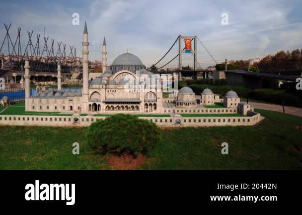 Miniaturk Park in Istanbul. Sultanahmet Mosque in Miniaturk Park ...