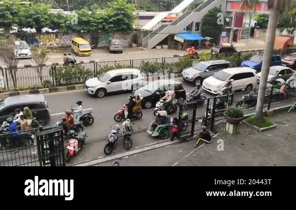 Surabaya, Indonesia - December 16, 2024: Traffic jam during the day in ...