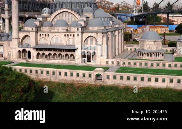 Miniaturk Park in Istanbul. Sultanahmet Mosque in Miniaturk Park ...