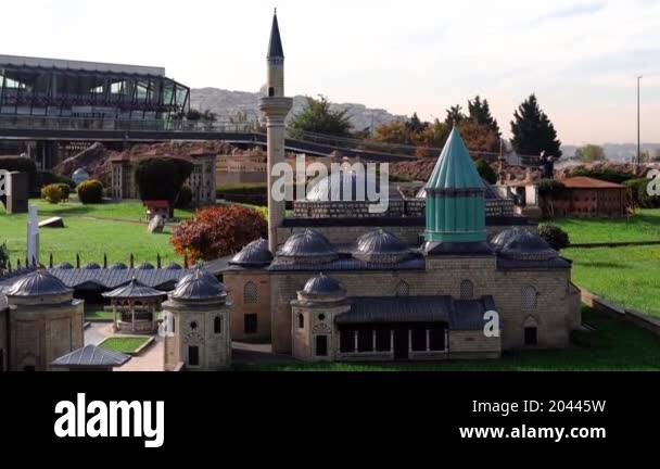 Miniaturk Park in Istanbul. Mevlana Museum in Miniaturk Park, Istanbul ...