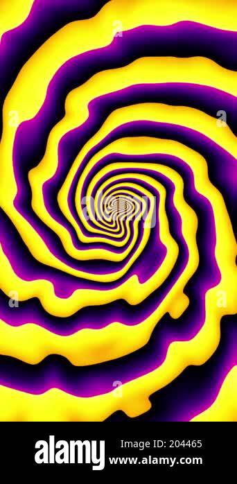 Purple and yellow psychedelic delusion illusion hallucinations footage ...