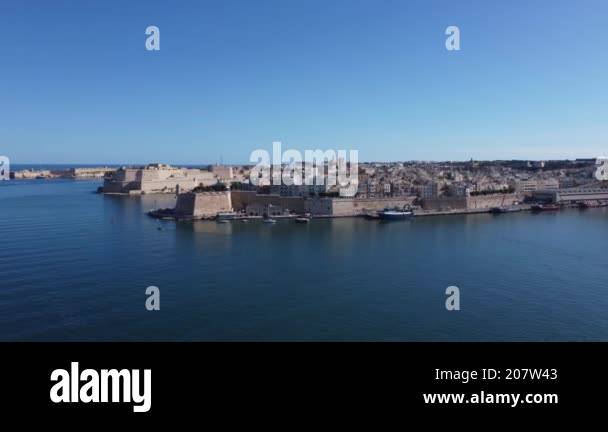 Aerial view of Gardjola gardens - safe heaven gardens, Senglea Point ...