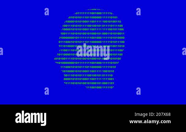 video animation silhouette profile view human head designed with ...