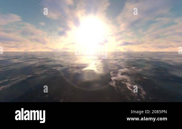 3D rendering of the horizon Stock Video Footage - Alamy