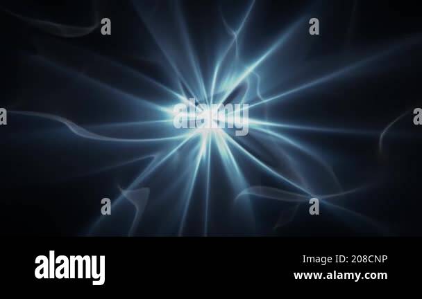 Looped animation of ethereal energy burst with soft shine effect on a ...