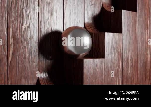 3D sphere Falling From Stairs Stock Video Footage - Alamy