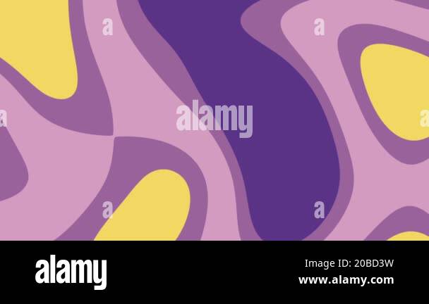Purple and yellow abstract shapes create a wavy background, ideal for ...