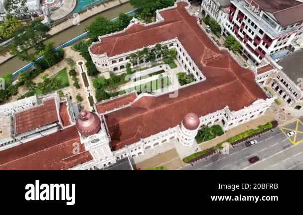 Aerial view of Sultan Abdul Samad building with it's inner courtyard in ...