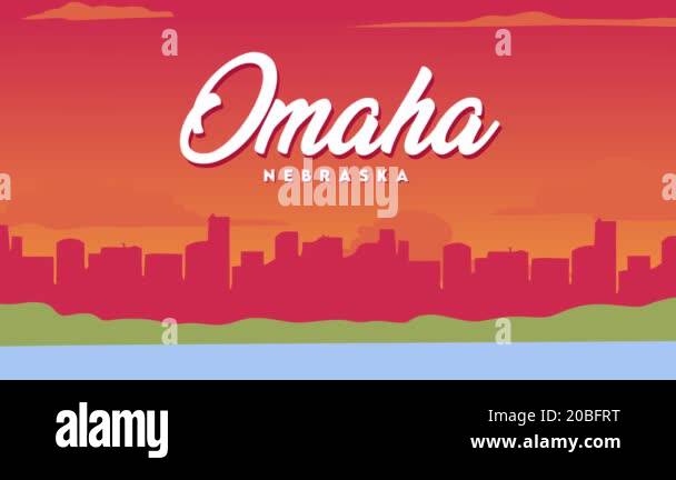 Omaha Nebraska with beautiful natural scenery Stock Video Footage - Alamy