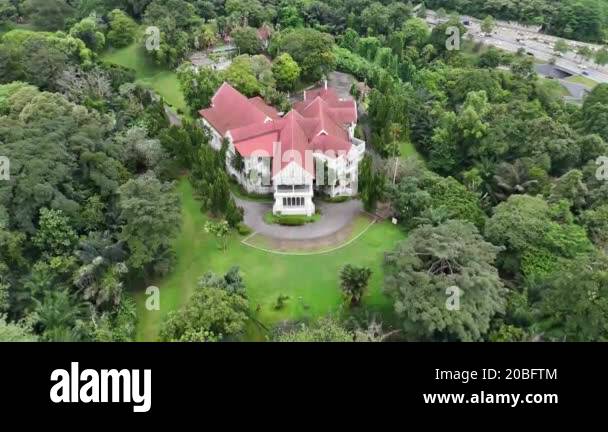 Aerial view of Carcosa Seri Negara building, colonial mansion in Kuala ...