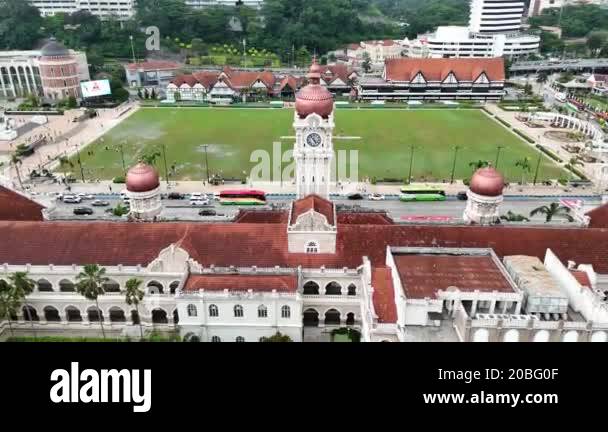 Kuala Lumpur, Malaysia - 05.22.2024: Aerial view of Independence Square ...