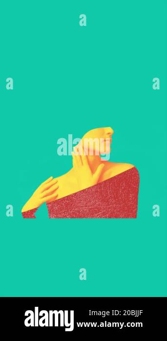 Head with books as a metaphor for education. 2D animation from design ...