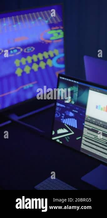 A cuttingedge modern gaming environment that showcases vibrant monitors ...
