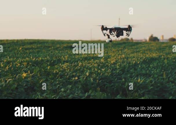 In sky flying smart agriculture drone rural aerial helicopter agros ...