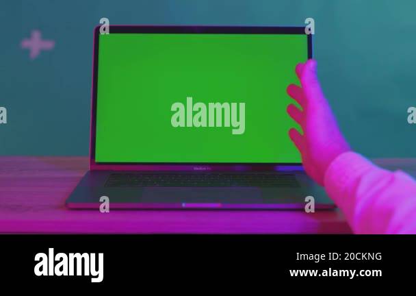 NEW YORK - April 5, 2018: Impatient young man clicking buttons and ...