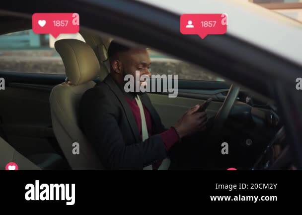 NEW YORK - April 5, 2019: Vlogger Influencer. Animation with User ...