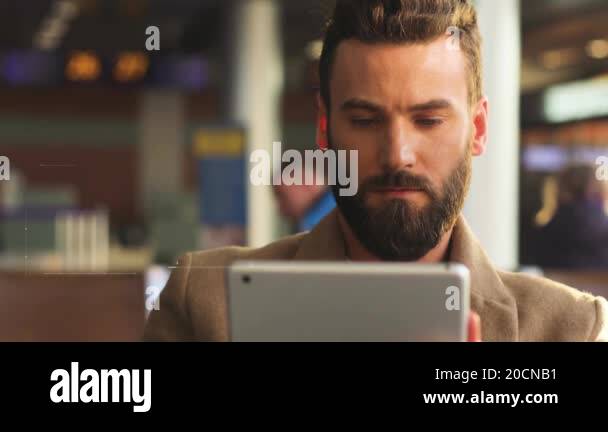 Future. Face Detection. Technological 3d Scanning. Biometric Facial ...