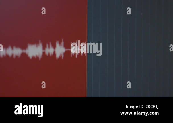 Recording studio view of interface of the program for recording music ...