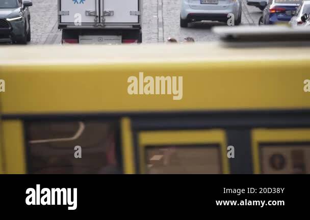 KYIV, UKRAINE OCTOBER 21, 2024 : Crowd of people on a crosswalk, slow ...