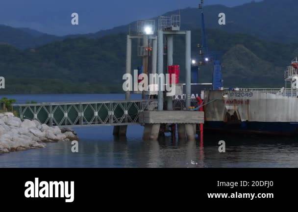Paquera, Costa Rica - APRIL 19, 2024: Stunning aerial view of the Ferry ...
