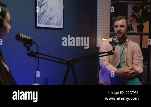 Engaging conversation unfolds as two podcasters share their insights on ...