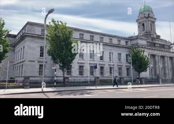 Buildings in the city of Cork, Ireland. Beautiful street views and ...